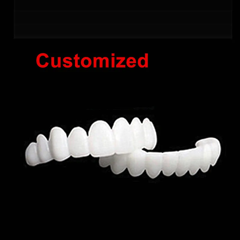 Customized-Snap-on-Smile-Dental-Upper-Lower-False-Fake-Teeth-Tooth ...