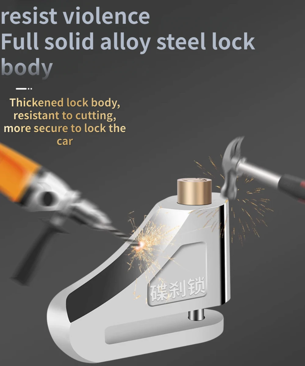 Motorcycle Scooter Wheel Padlocks, Disc Brake Locks, Hub Padlocks ...