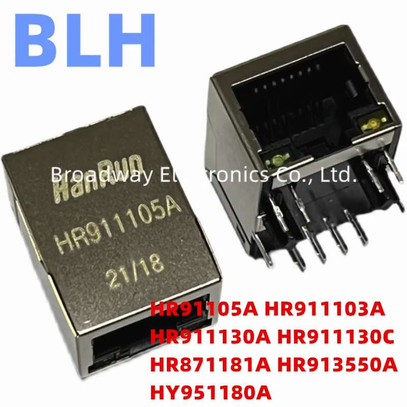 5PCS-Single-Port-RJ45-Connector-HR911105A-HR911103A-HR911130A-HR911130C ...