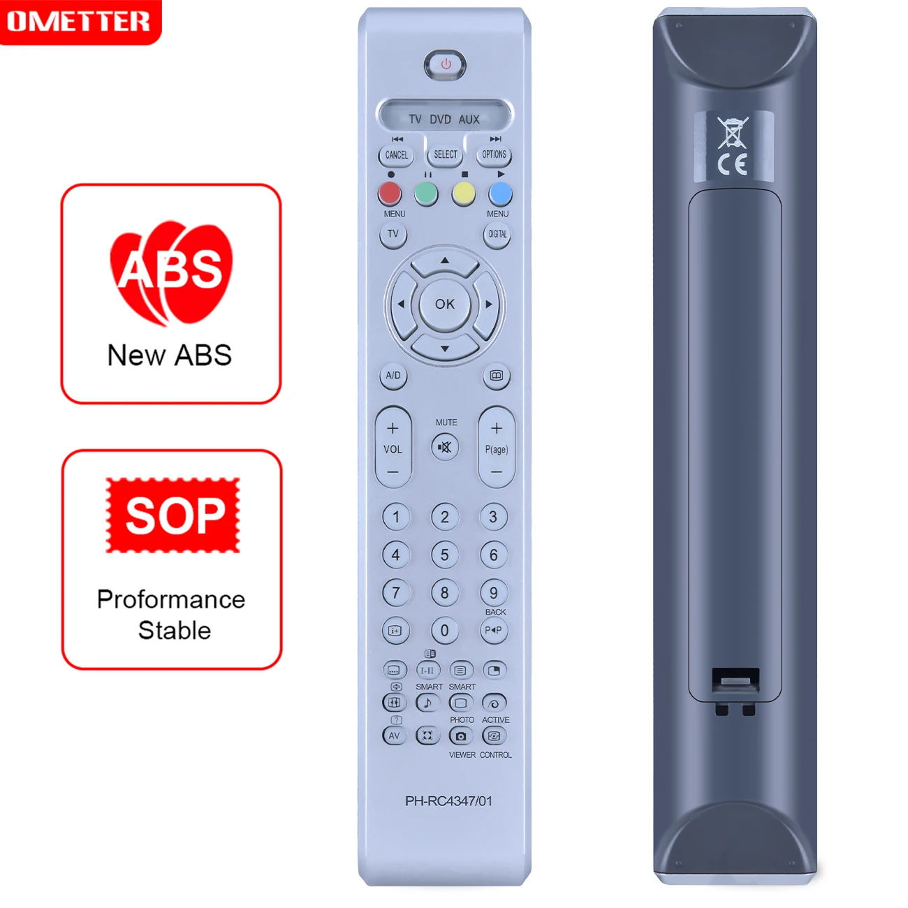 Replacement Remote Control for Philips RC4347/01 TV Remote Control ...