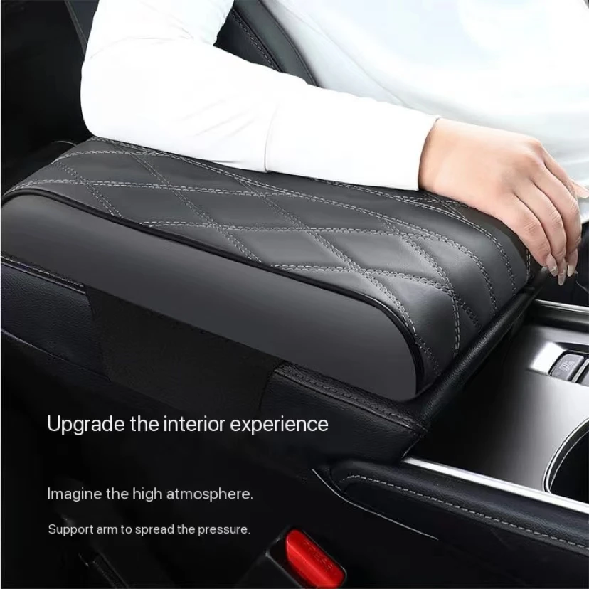 Thickened-Car-Armrest-Box-Pad-Memory-Cotton-Soft-Cushion-Central-Arm ...