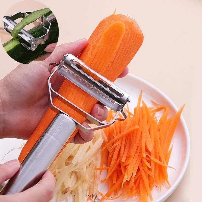 Vegetable Peeler Stainless Steel Melon Planer Double-Head Peeler ...