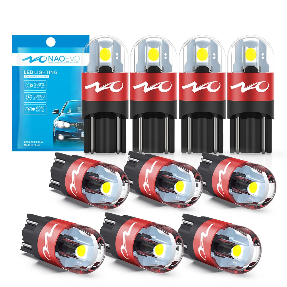 Nao T10 Led 10pcs W5w Led Bulb 3030 Car Light 5w5 Turn Signal Auto ...