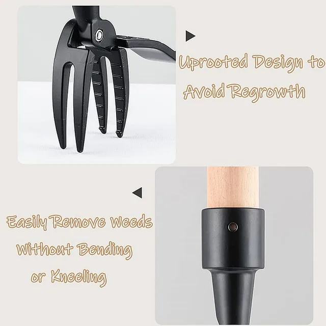 Metal Weeding Puller Vertical Weeding Head Gardening Lawn Root Remover ...