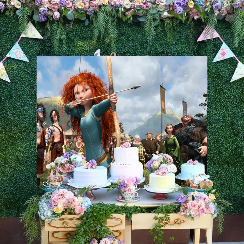 Disneys Brave Merida Birthday Invitations