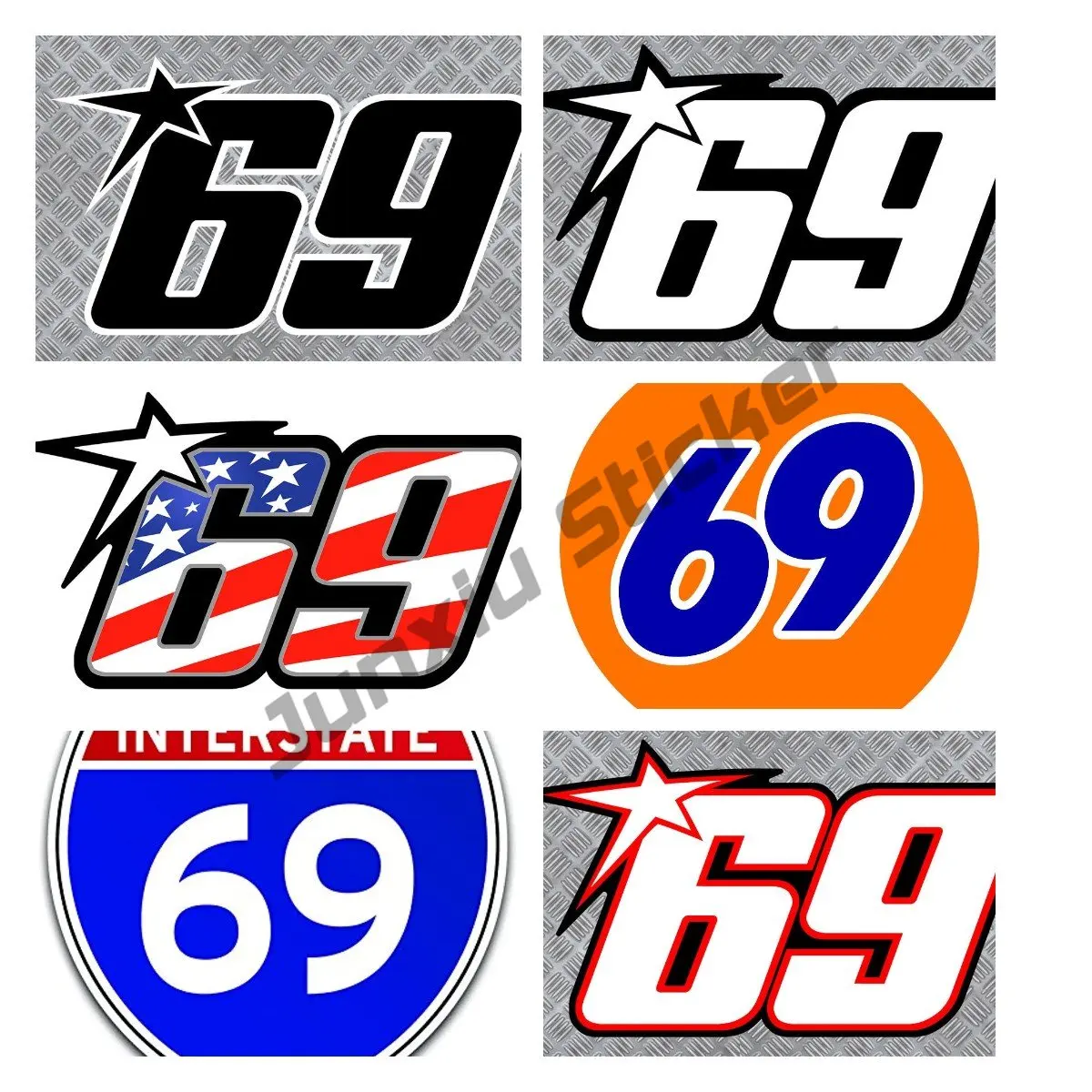 NUMBER-69-RACE-RACING-MOTORCYCLE-USA-Number-Racing-Car-Motorbike-Window ...