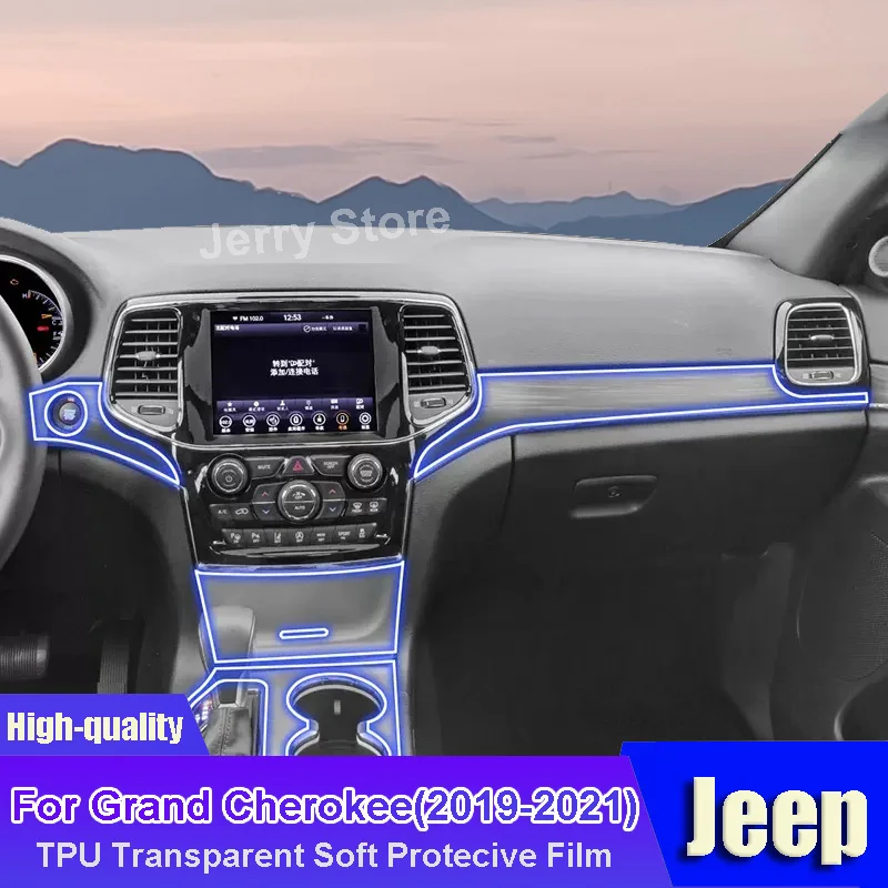 For-Jeep-Grand-Cherokee-2019-2021-Car-Interior-Center-Console ...