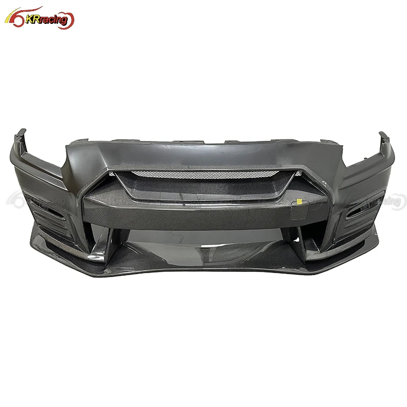 MY17-Nismo-Style-Half-Carbon-Fiber-Car-Front-Bumper-For-Nissan-GTR-R35 ...