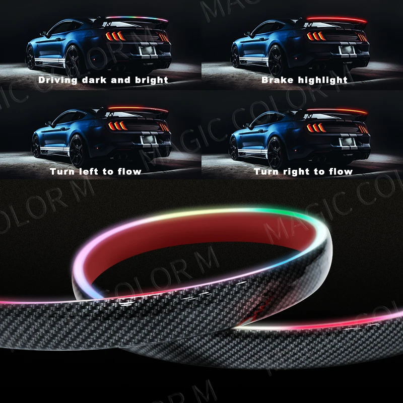 Universal-Car-LED-Tail-Light-Strip-130cm-51-Inch-Waterproof-Carbon-Rear ...