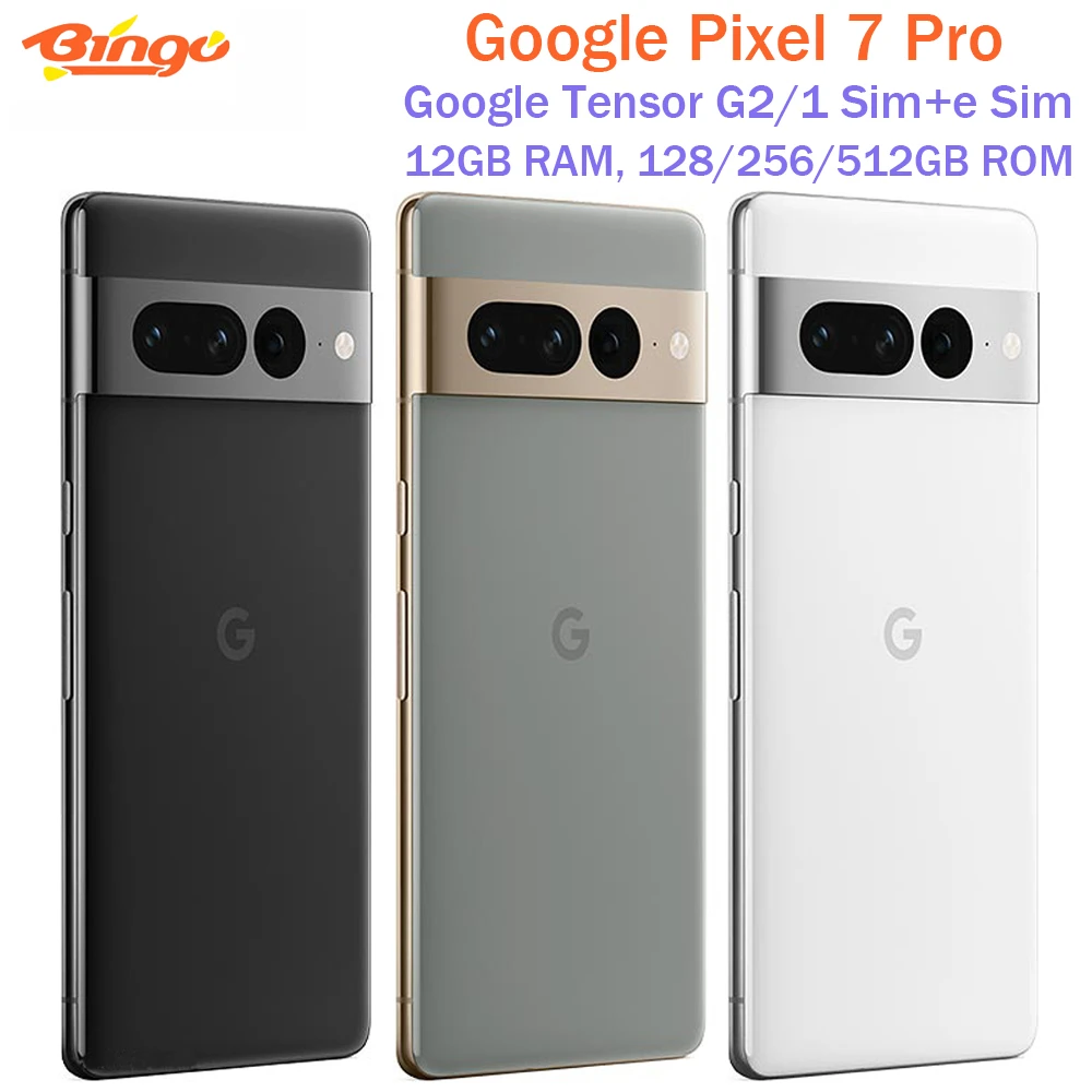 Google-Pixel-7-Pro-128GB-256-ROM-5G-Original-Unlocked-Cellhone-6-7 ...