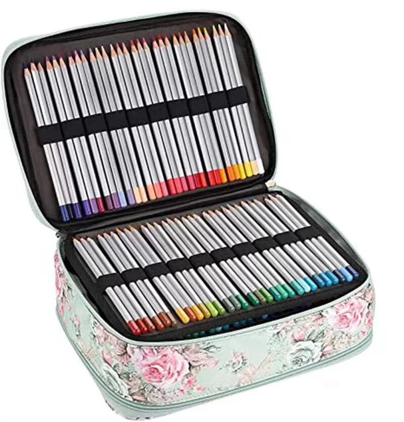 300-Roll-Pencil-Bag-Colored-School-Pencil-Case-Canvas-Pen-Large-Bag-For ...