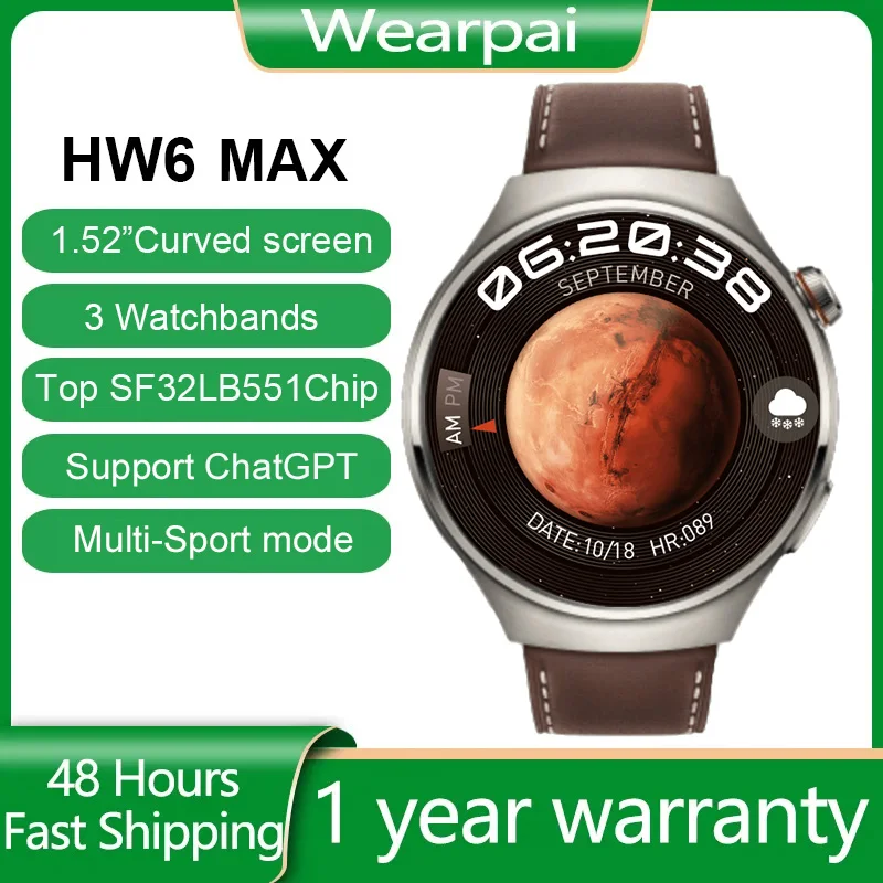 Wearpai-reloj-inteligente-HW6-Max-dispositivo-con-chip-SF32LB551-y ...