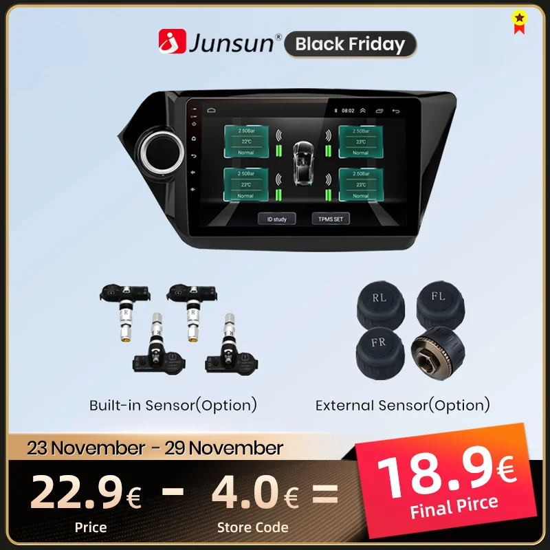 Junsun-USB-Tire-Pressure-Monitoring-Alarm-System-TPMS-With-4-Internal ...
