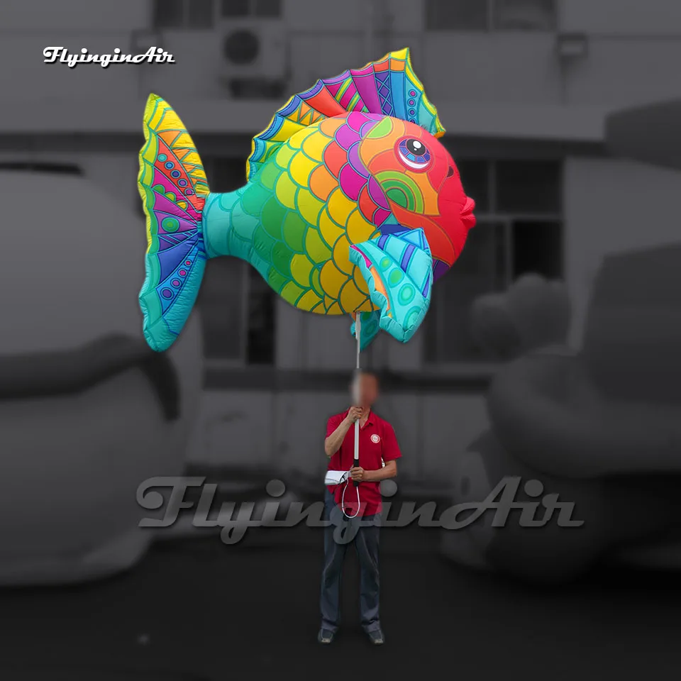 Attractive-Colored-Walking-Inflatable-Tropical-Fish-Puppet-Carrying ...
