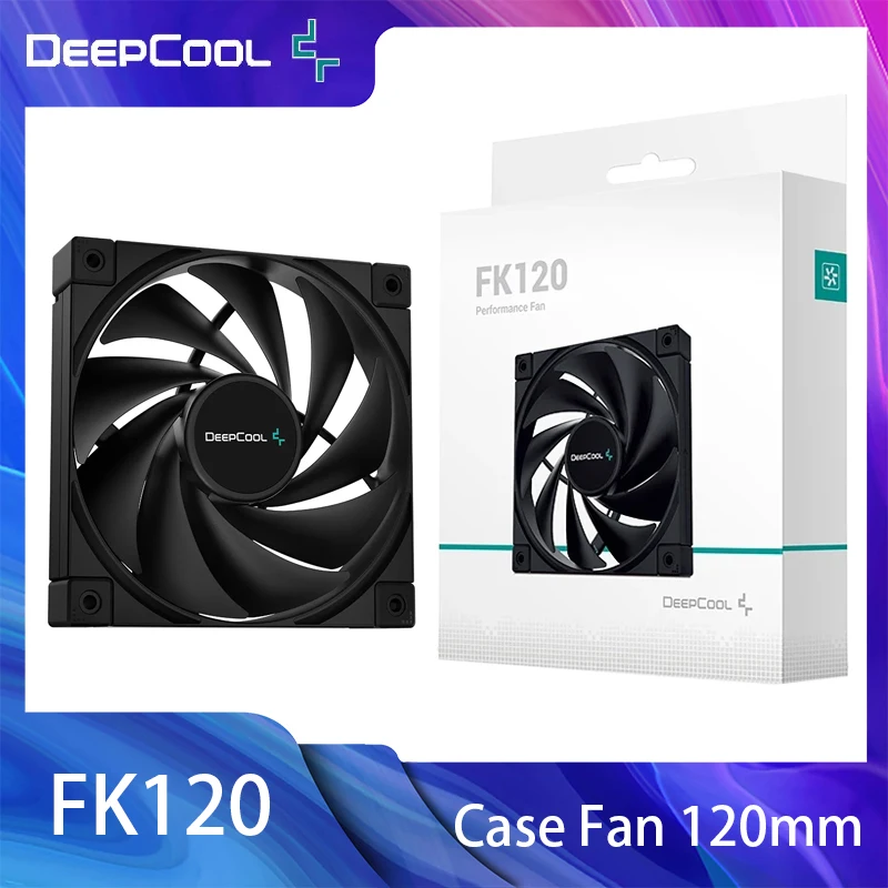 1-6PCS DeepCool FK120 PC Case Fan 120mm Computer CPU Cooler Fan 4 pin PWM Water Cooling Fan ...