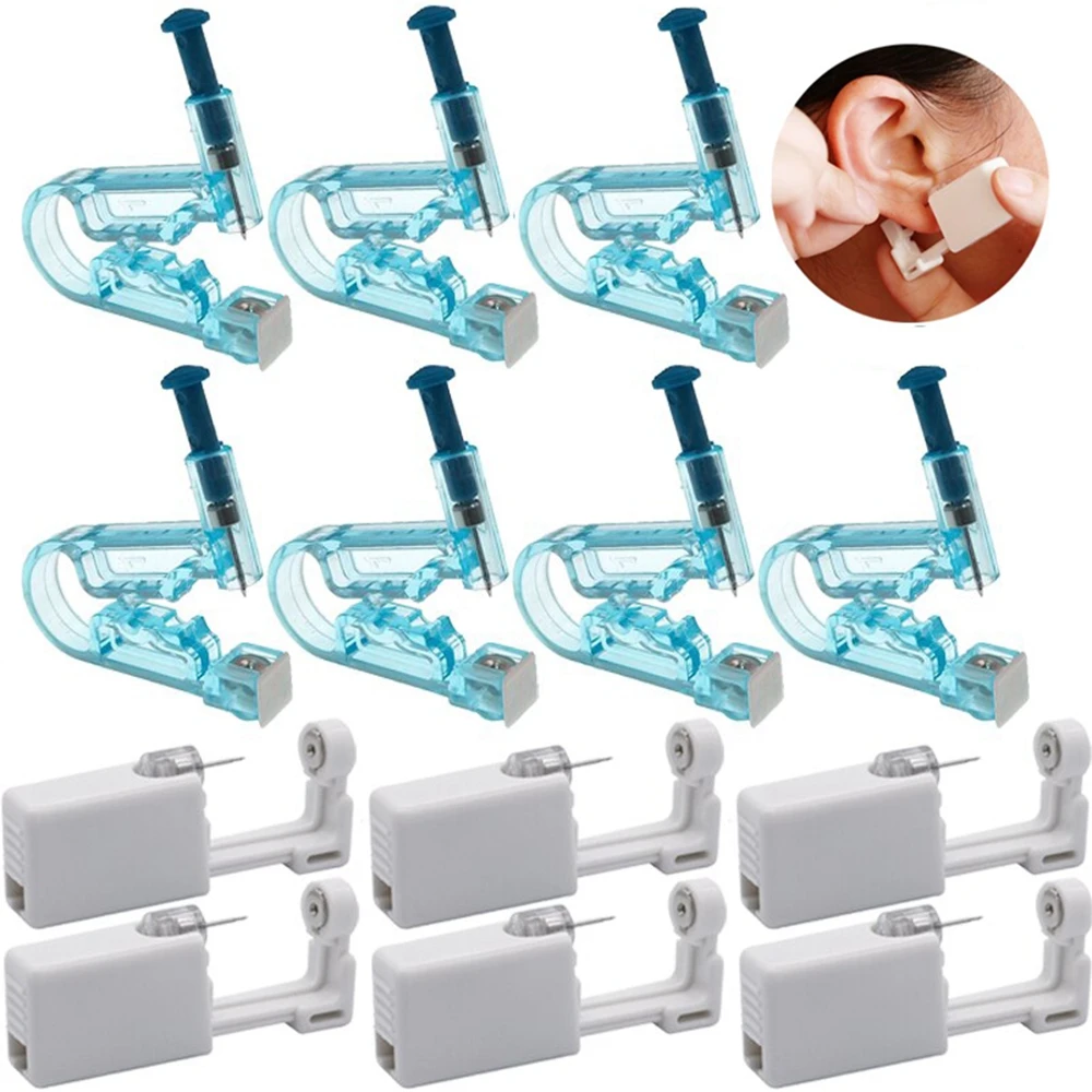 48-24-12Pcs-Ear-Piercing-Gun-Kit-Disposable-Painless-Sterile-Puncture ...