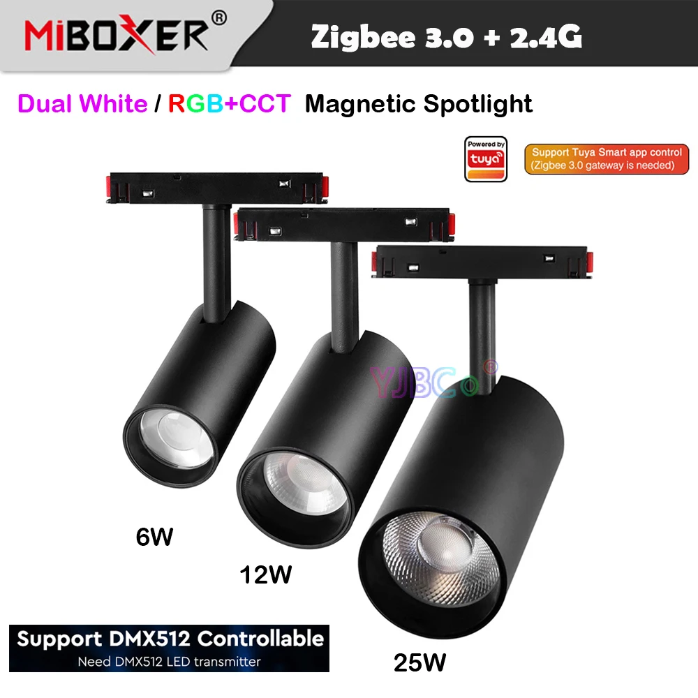 Miboxer-Zigbee-3-0-6W-12W-25W-RGBCCT-Dual-White-Magnetic-LED-Spotlight ...