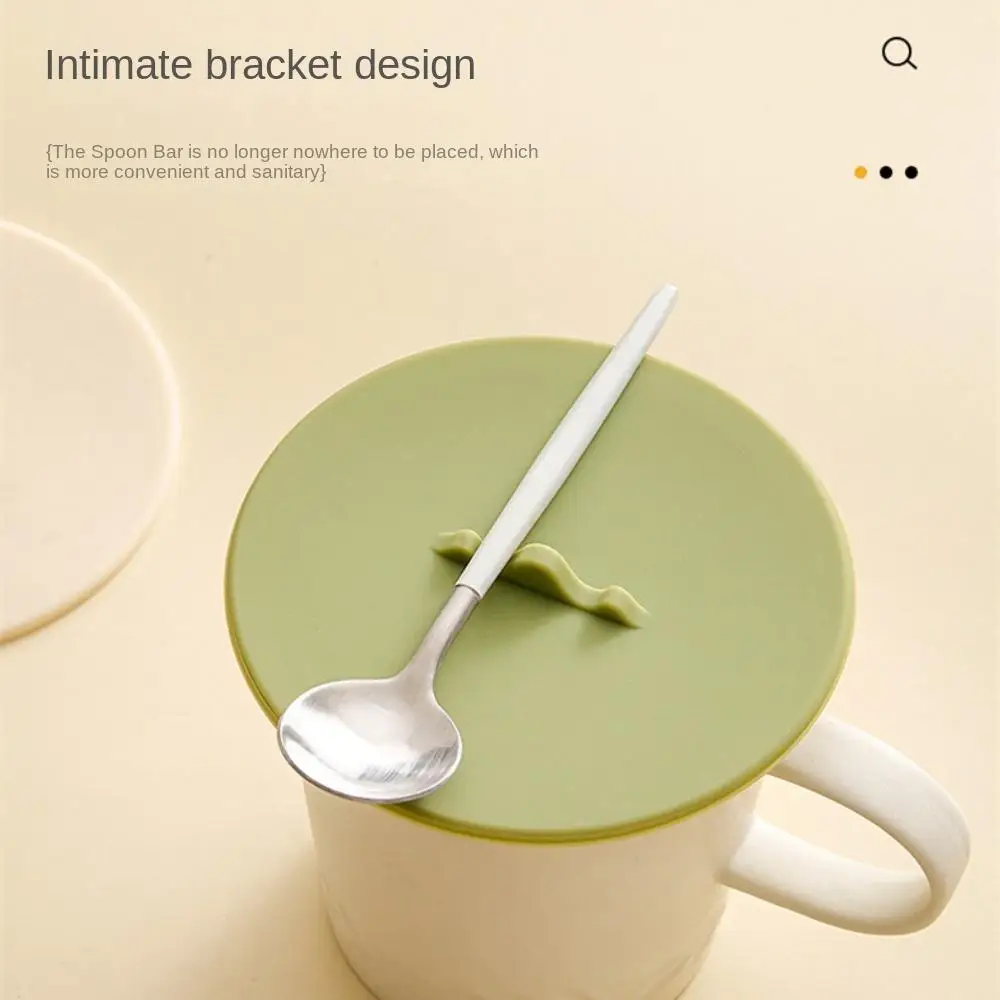 Set-of-3-Soft-Silicone-Cup-Covers-Round-Green-Beige-Dark-Red-Mugs-Lids ...