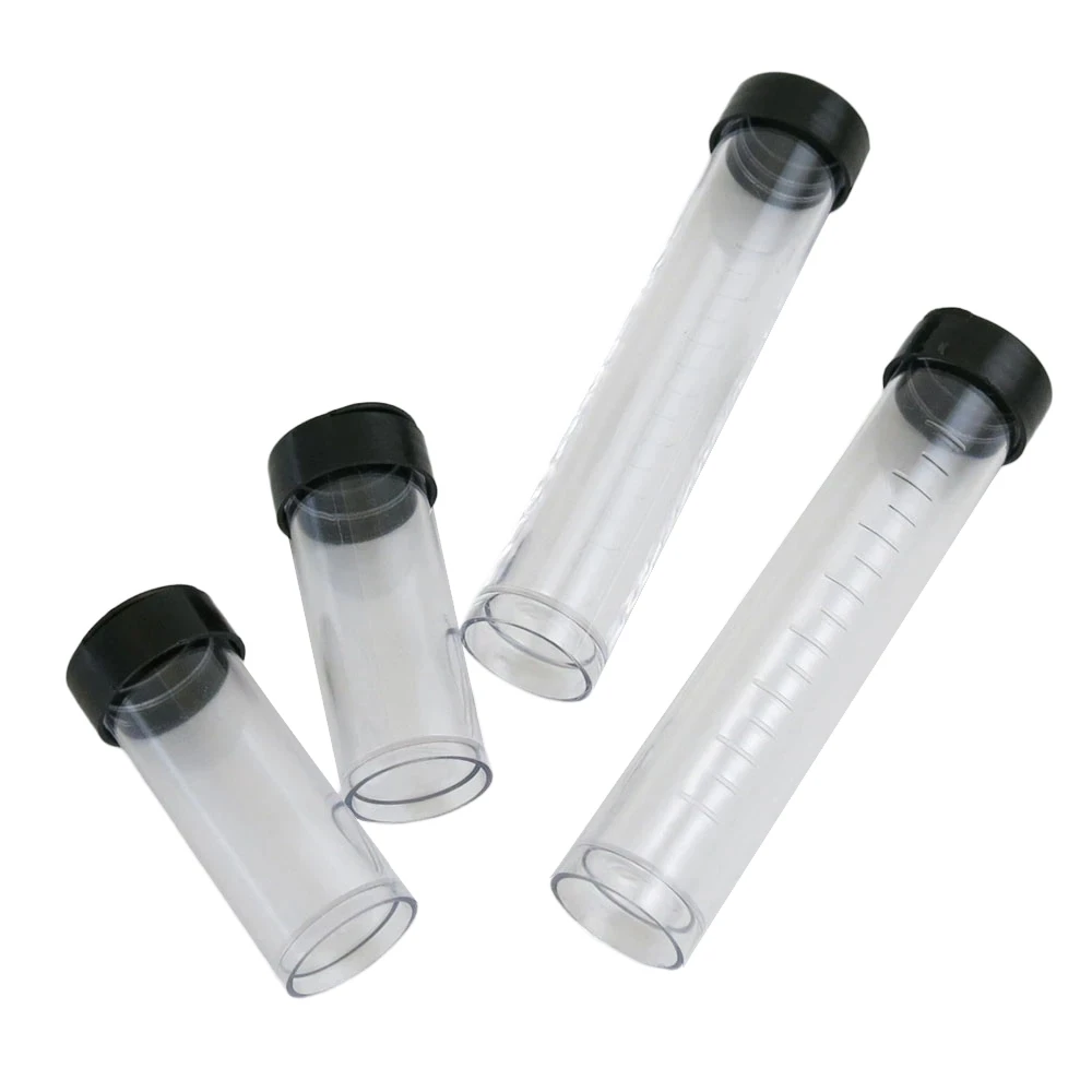 Empty-Small-plastic-tube-clear-transparent-bottle-Test-Tube-With-black ...