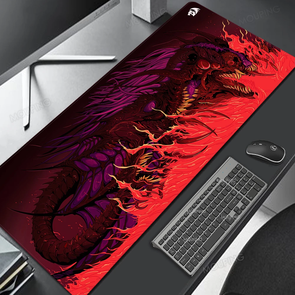 Laptop Kawaii Gaming Red Dragon Mouse Pad Gamer Keyboard Deskmat ...
