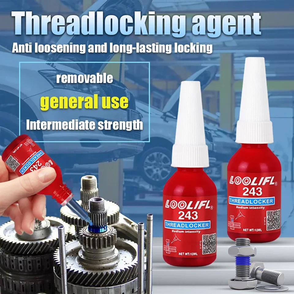 Loctitt 243 Blue Medium Strength Threadlockers Universal Thread ...