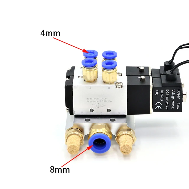 Solenoid Valve Multi-way Combination 4V110-06 Manifold Stations DC12V ...