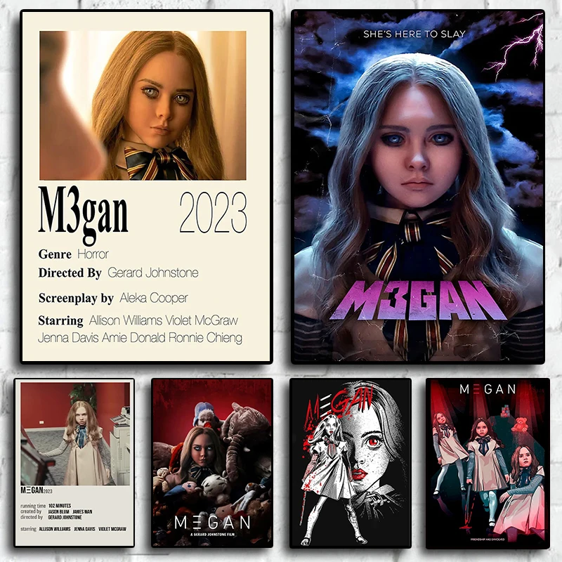 2023-Horror-Movie-M3GAN-Home-Room-Decoration-Nordic-prints-Wall-art ...