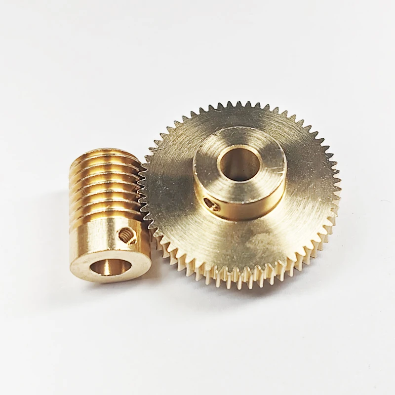 0-5M-Worm-Gear-40-50-60Teeth-Precision-Brass-Worm-Wheel-Turbine-90 ...