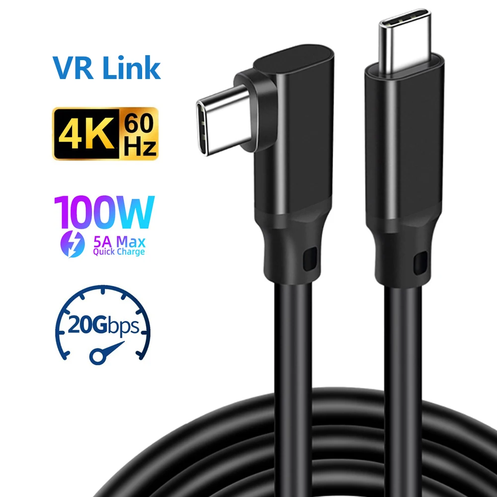 Usb C To Type C Cable 20gbps 4k@60hz 100w Pd Qc Fast Charge Cord For Xiaomi Realme Poco Macbook ...