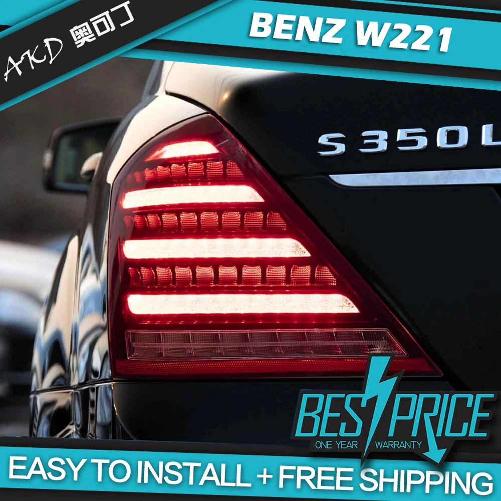 AKD-Car-Styling-Head-Lamp-for-W221-Tail-Lights-2006-2012-S300-S350-S400 ...