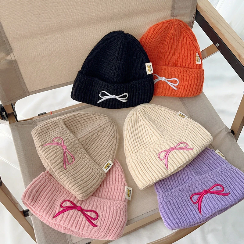 Knitted-Beanies-Hats-For-Kids-Winter-Warm-Children-s-Knit-Beanies-Caps ...
