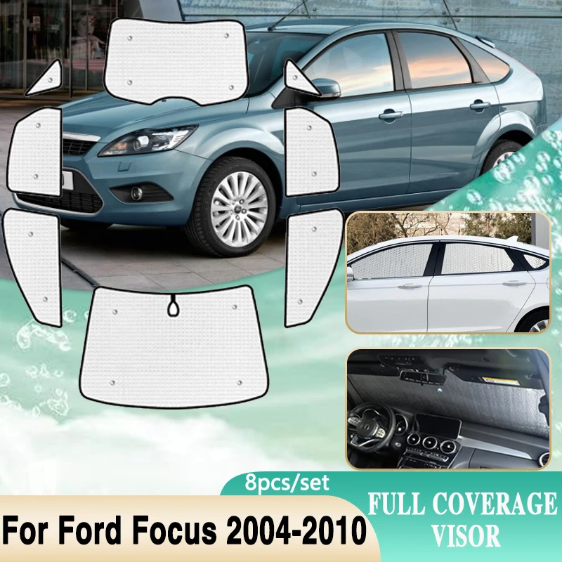 Full Covers Sunshades For Ford Focus 2 MK2 MK2.5 Hatchback Sedan 2004 ...