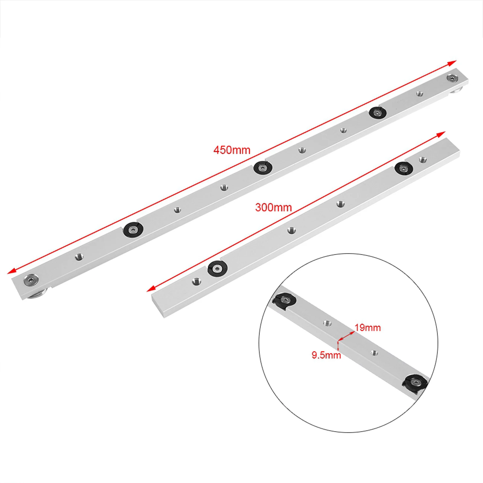 300-450-Slides-Miter-Slider-Aluminium-Alloy-Miter-Bar-Slider-Table-Saw ...