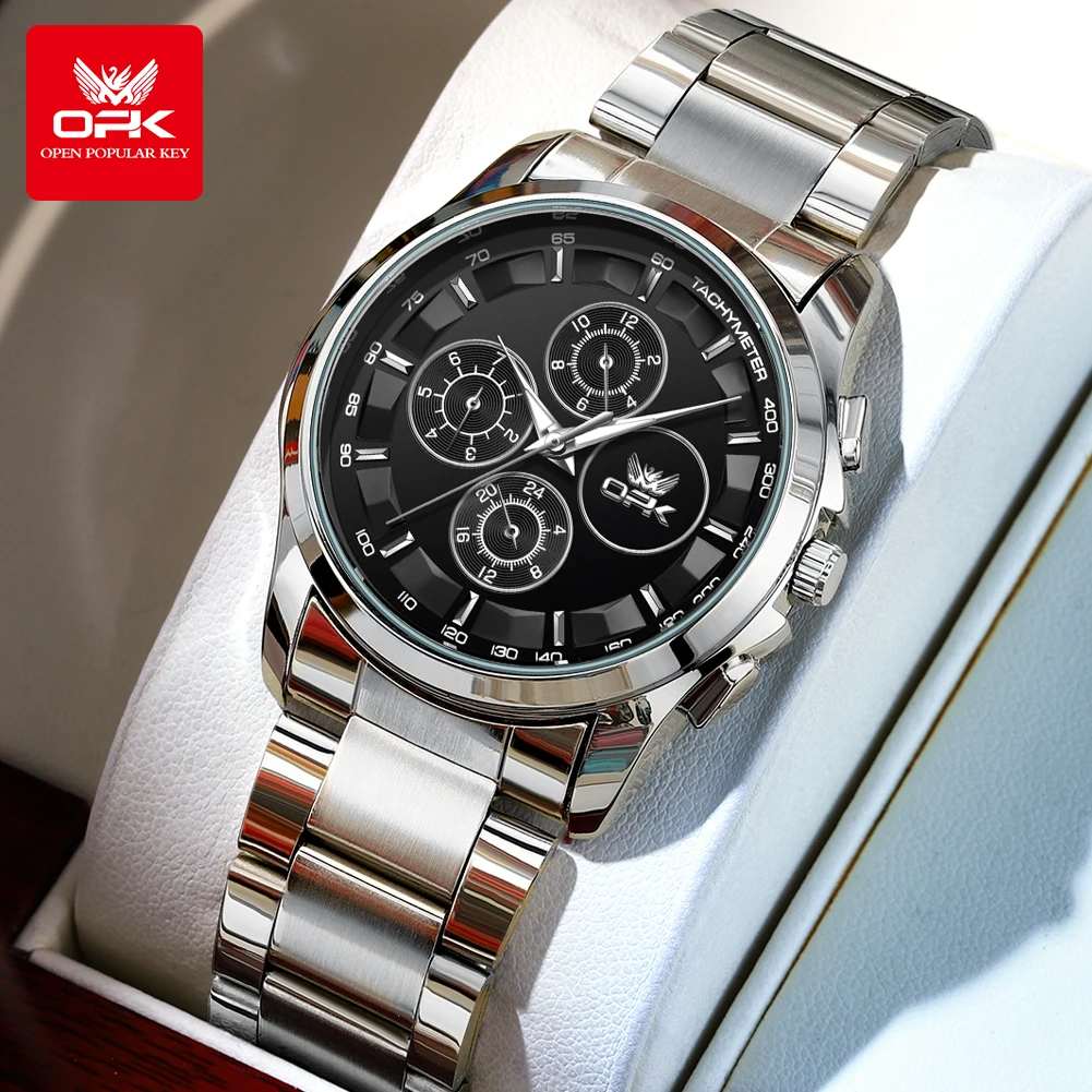 OPK Luxury Brand Wristwatch Auto Multifunctional Dial Business Fashion ...