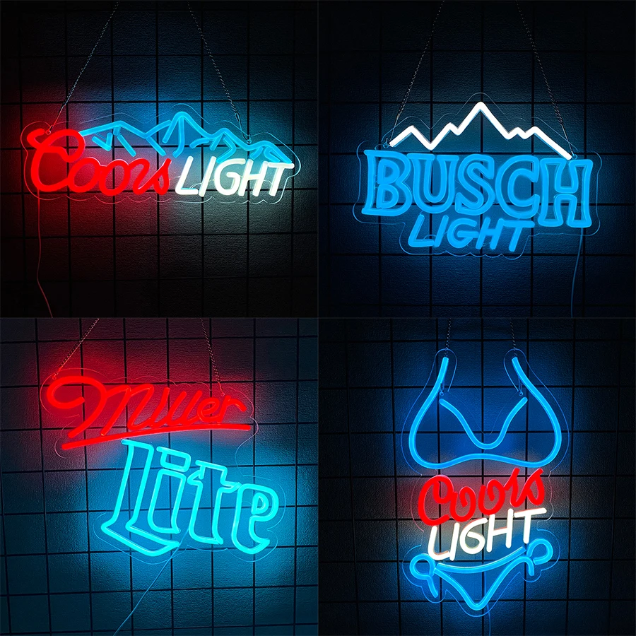 Crs Light Neon Sign, Beer Bar Business Sign Wall Lamp, Usb Powered ...