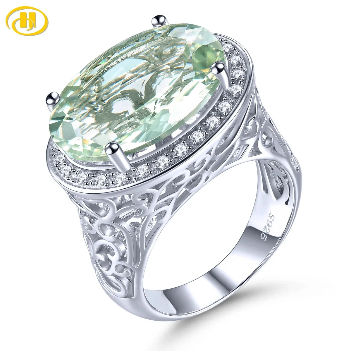 Nat-rliche-Gr-ne-Amethyst-Sterling-Silber-Ringe-11-Karat-Reinigen ...