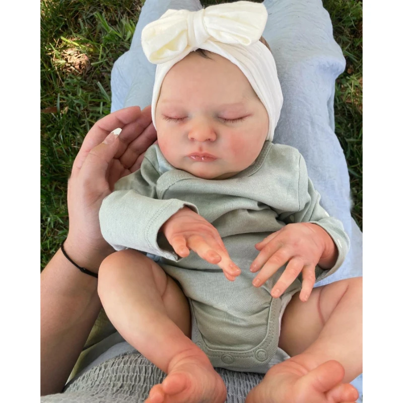 48CM-Newborn-Baby-Doll-Laura-Lifelike-Soft-Cuddly-Reborn-Baby-Multiple ...