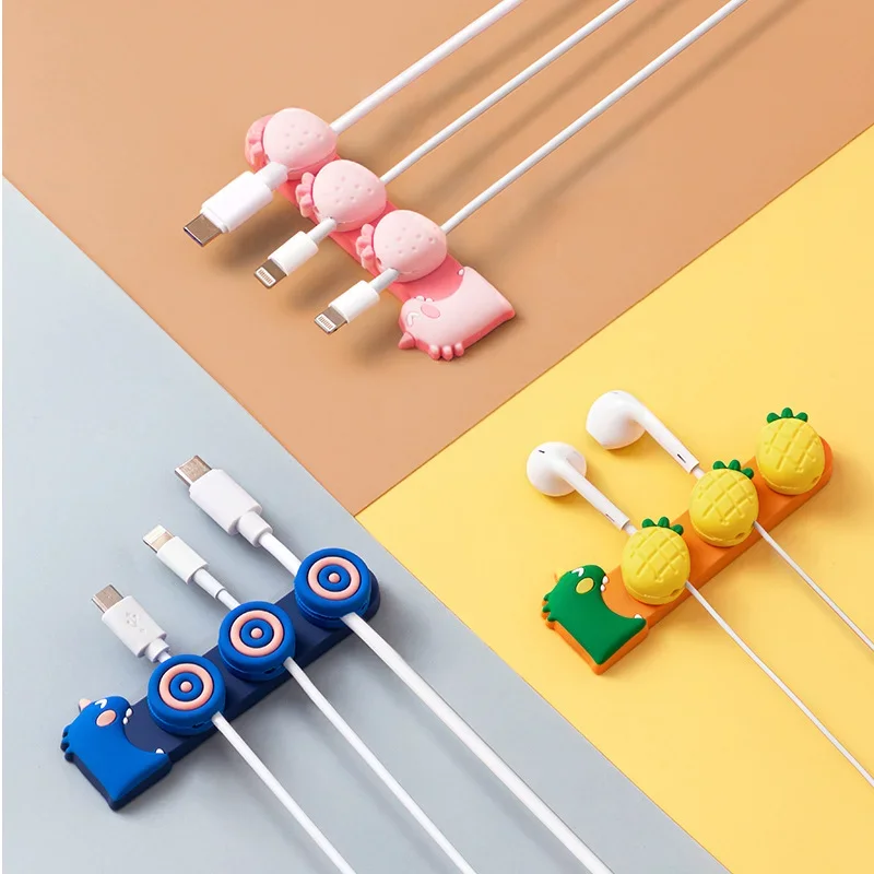 Magnetic-USB-Cable-Organizer-Cable-Clamp-Wire-Winder-Headphone-Earphone ...