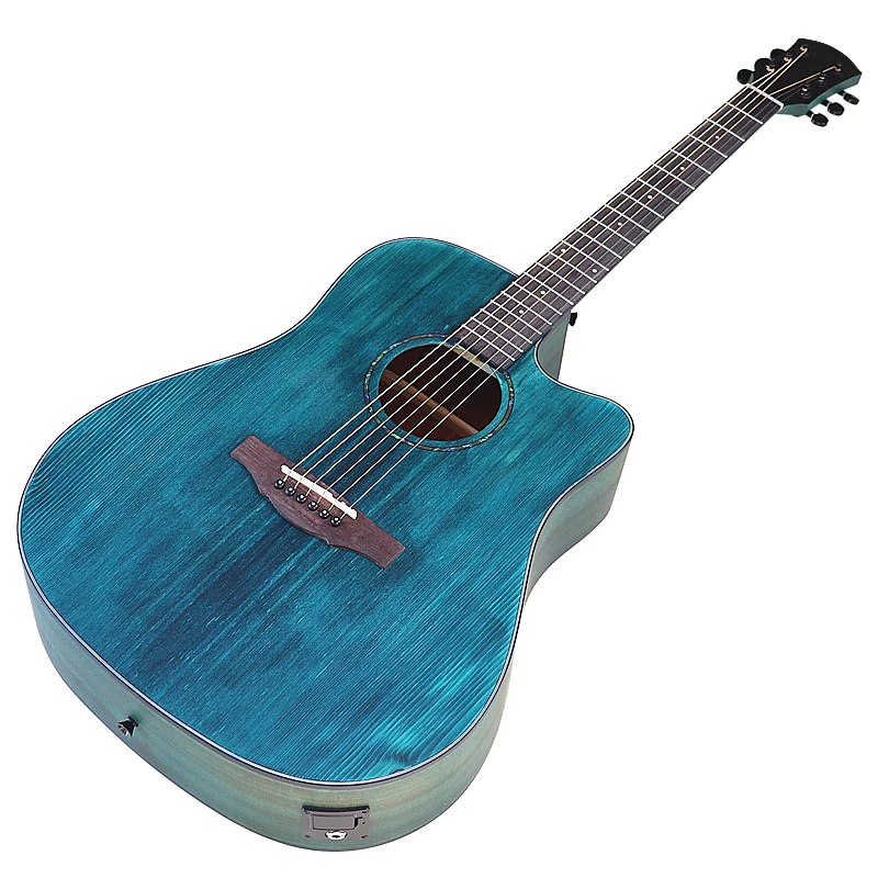 Colored Acoustic Guitar
