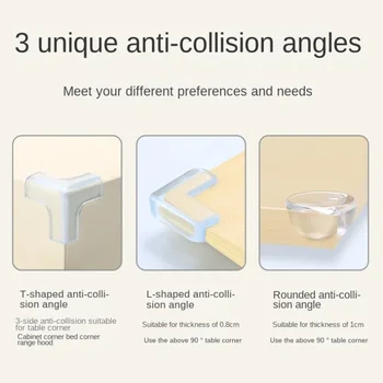 Baby Safety Silicone Protector Table Corner Protector Kids Desk Corner ...