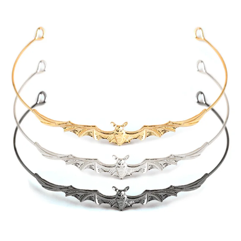 vintage-gothic-bat-crown-headbands-metal-animal-hairband-cosplay-party ...