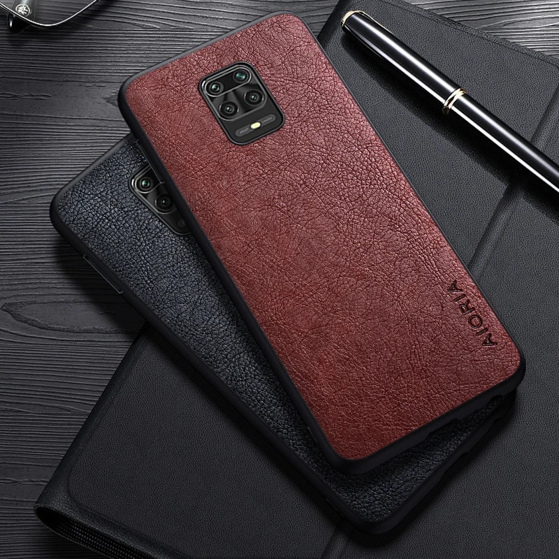 Case-For-Xiaomi-Redmi-Note-9-Pro-Simple-Design-Luxury-Leather-Business ...