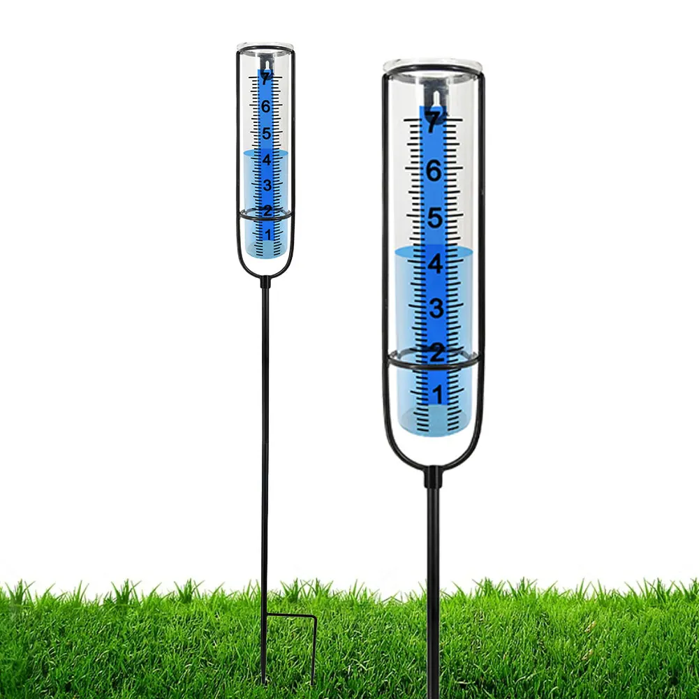 Rain-Measure-Gauge-with-Stake-Adjustable-Height-Accurate-Rain-Gauge ...