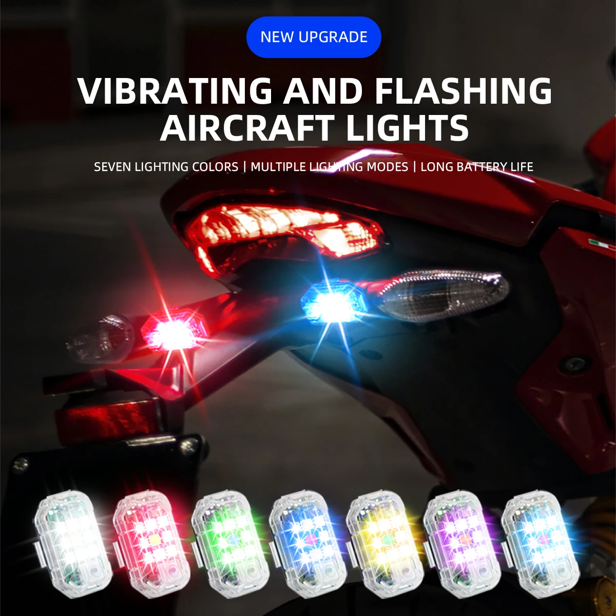 Motorcycle-anti-Collision-Taillight-7color-Unmanned-Aerial-Vehicle ...