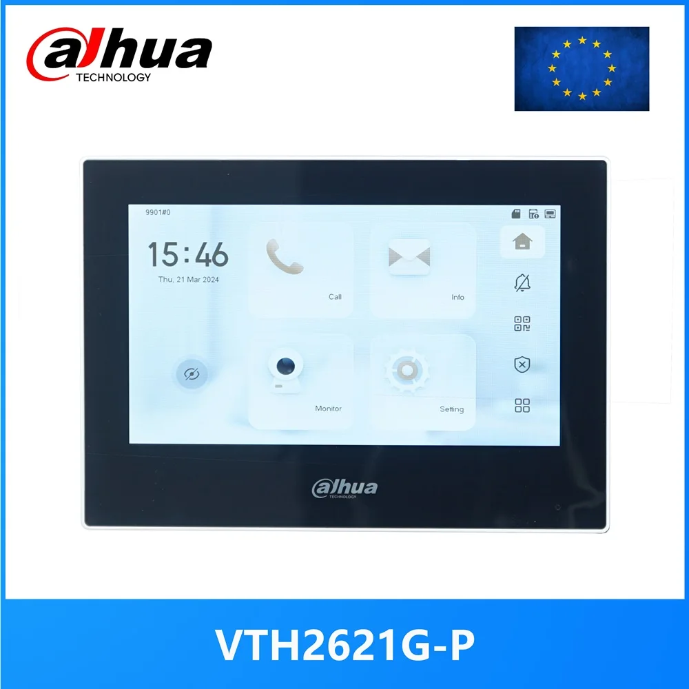Dahua-VTH2621GW-P-VTH2621G-P-802-3af-PoE-7-pollici-Touch-Monitor-per ...