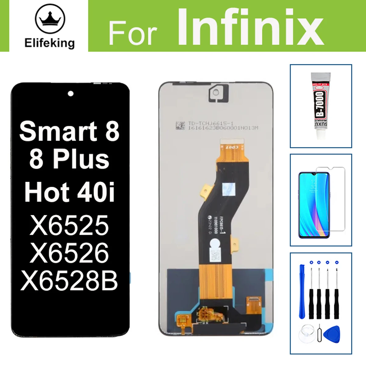 LCD-Display-for-Infinix-Smart-8-8-Plus-Tecno-Spark-Go-2024-BG6-Spark-20 ...