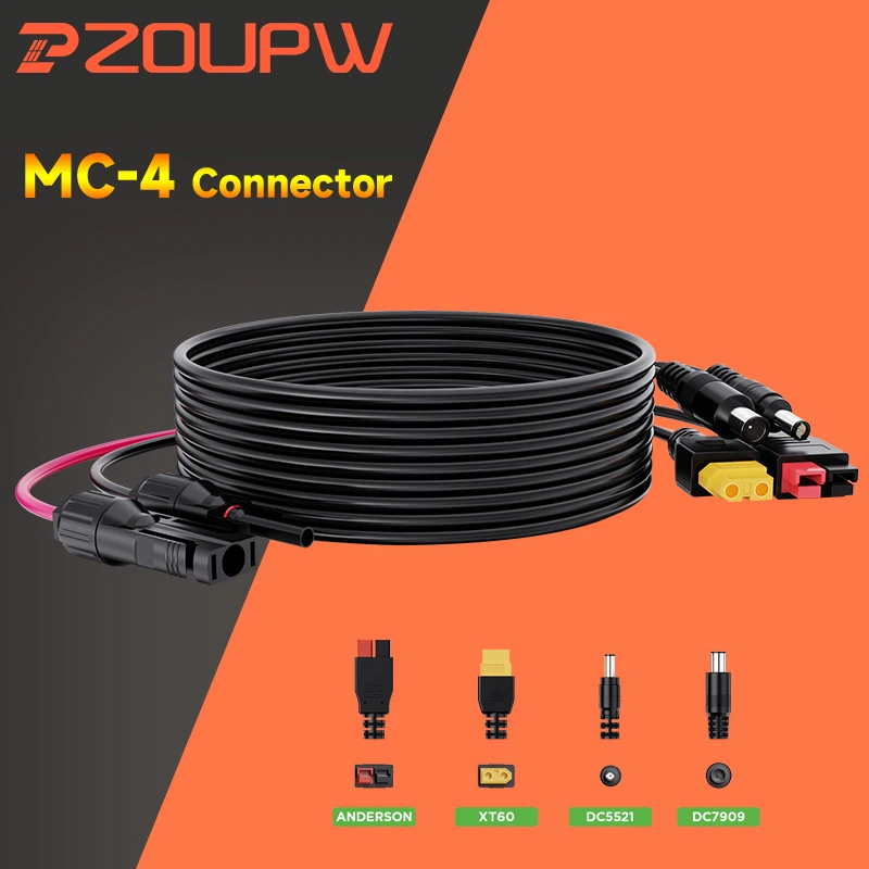 ZOUPW-4-in-1-Solar-Panel-Connector-Charging-Cable-Kit-for-Power-Station ...