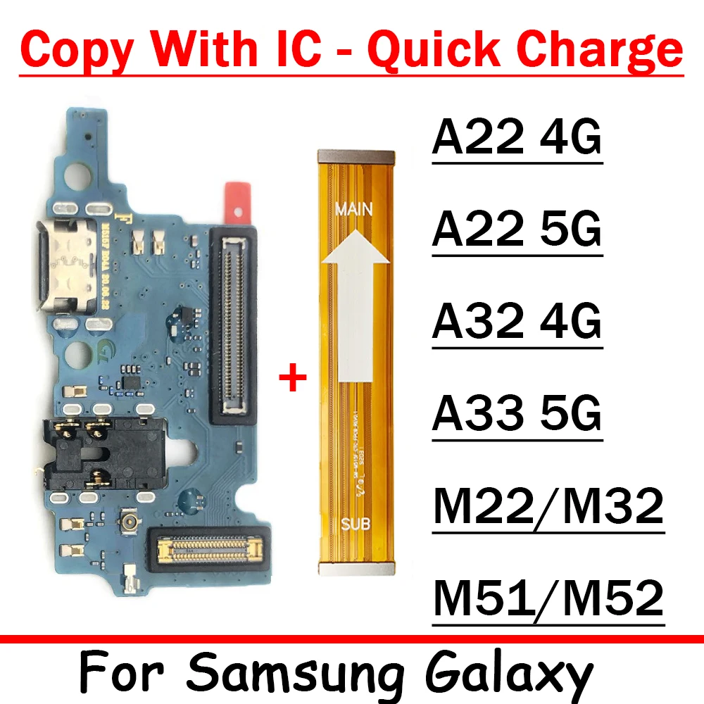 10Pcs New For Samsung A32 4G USB Charging Port Connector Board ...