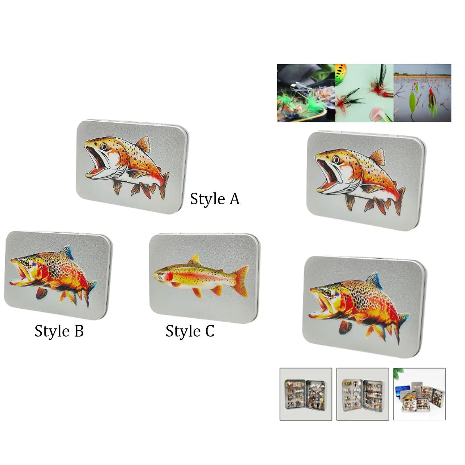 Fishing-Lures-Box-Iron-Saltwater-Portable-Case-for-Sunfish-Bass-Sea ...