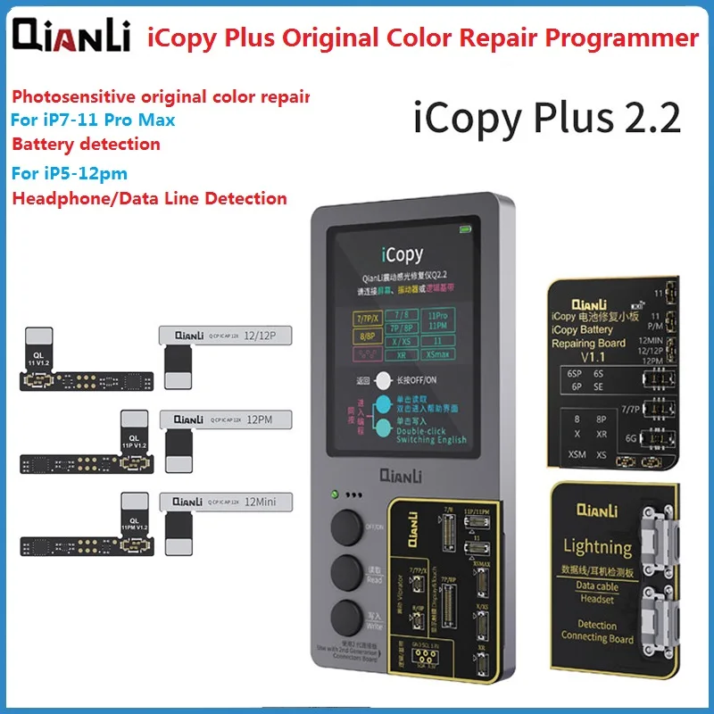 Qianli programador de reparación de Color iCopy Plus 2,2 Original con ...